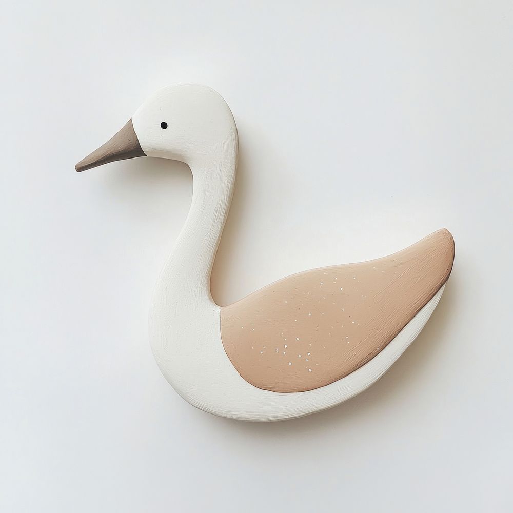 2d clay swan handcrafted minimalist | Free Photo - rawpixel