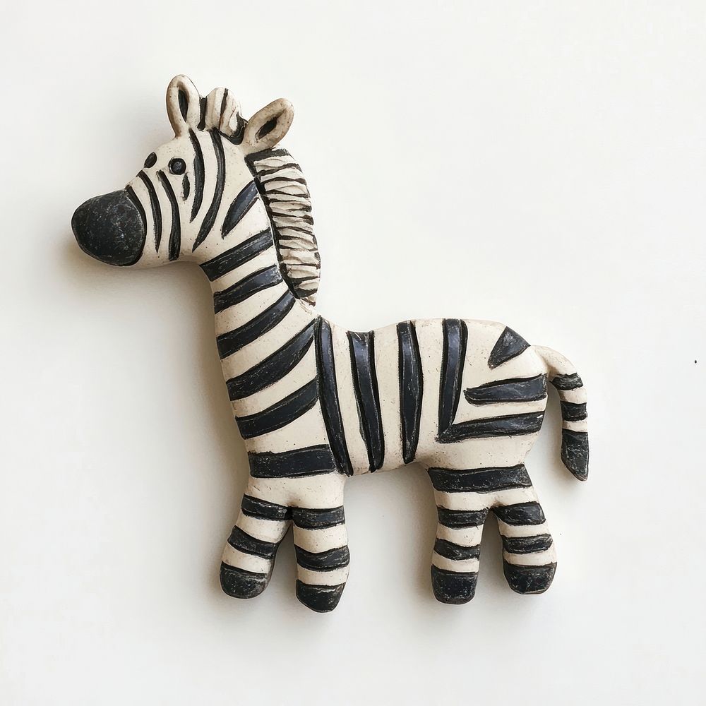 2d clay zebra animal white | Free Photo - rawpixel