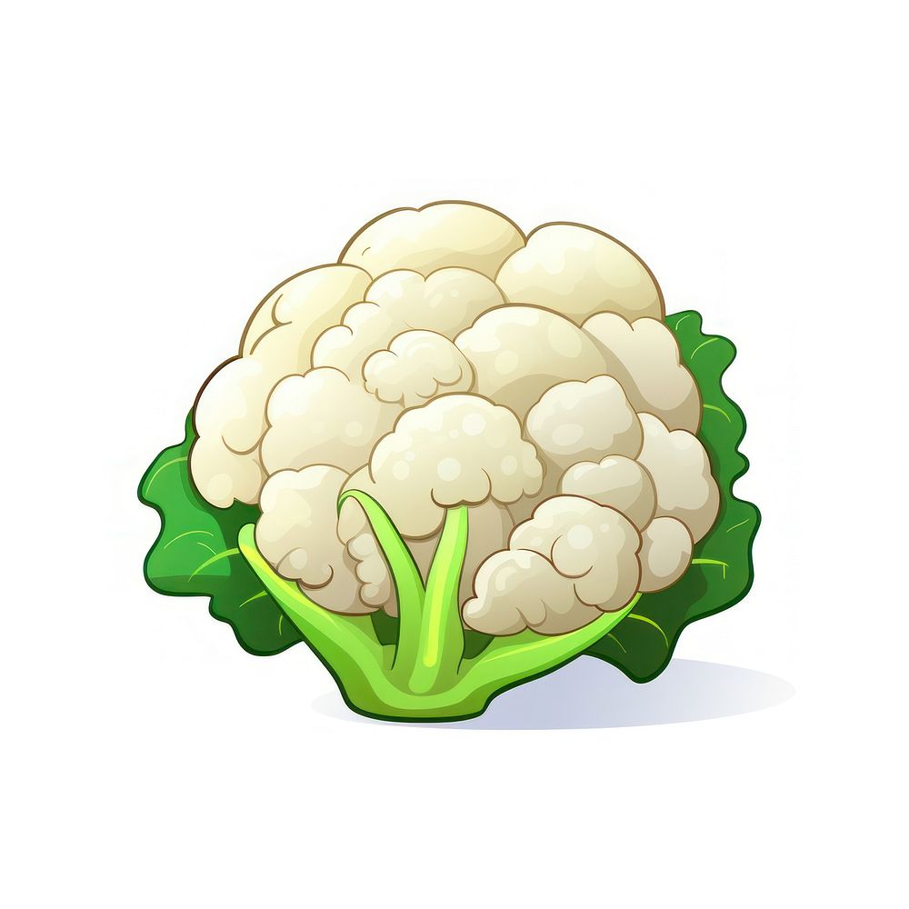 One cauliflower vector illustration vegetable | Free Photo Illustration ...