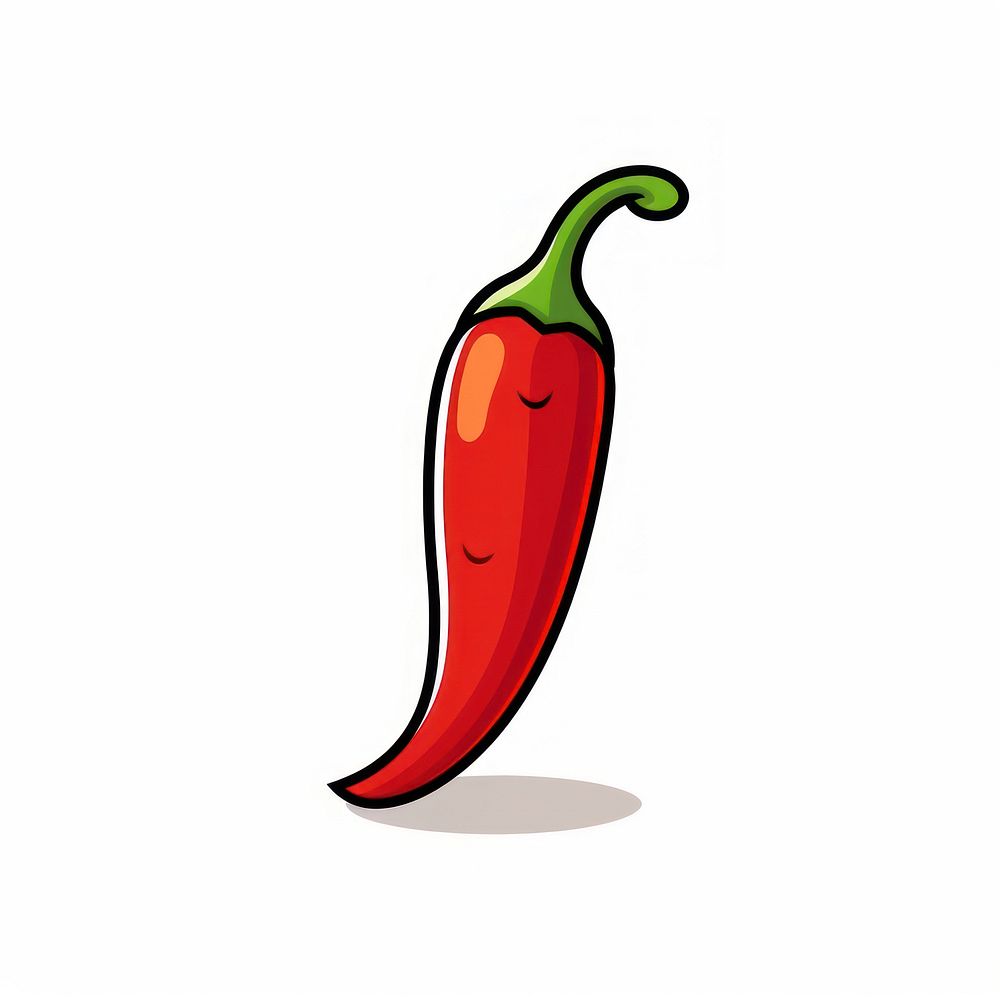 One chilli vector illustration vegetable | Free Photo Illustration ...