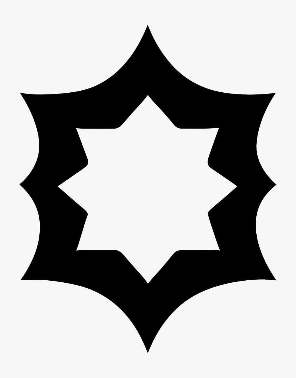 Islamic long octagon shape symbol | Free Vector - rawpixel