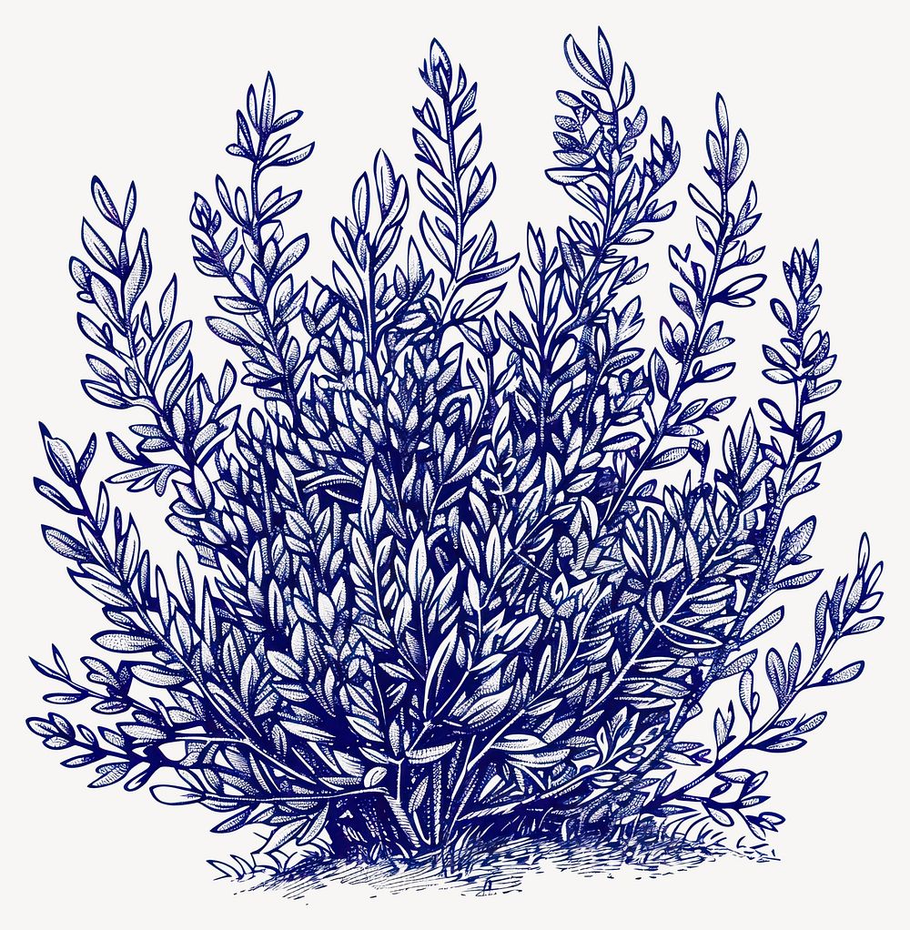 Hand drawn bush drawing sketch | Free Vector - rawpixel