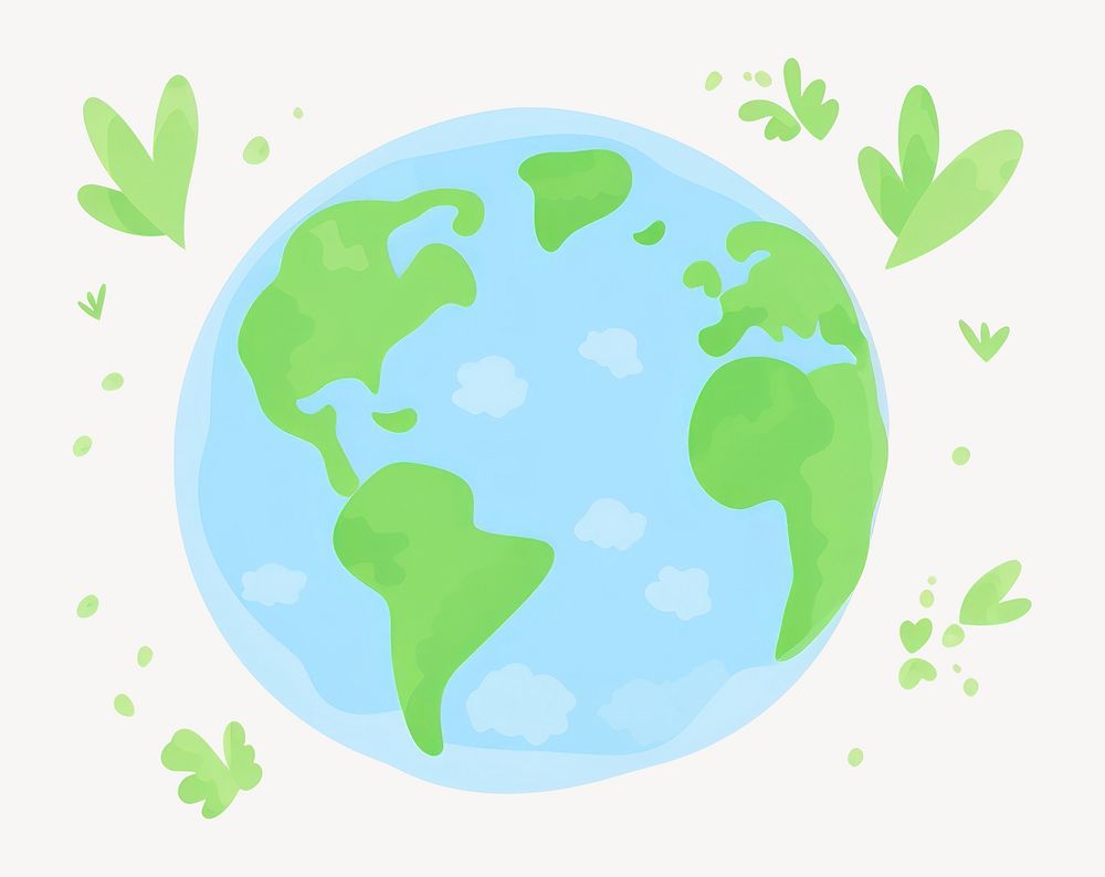 Earth day illustration planet earth | Free Vector - rawpixel