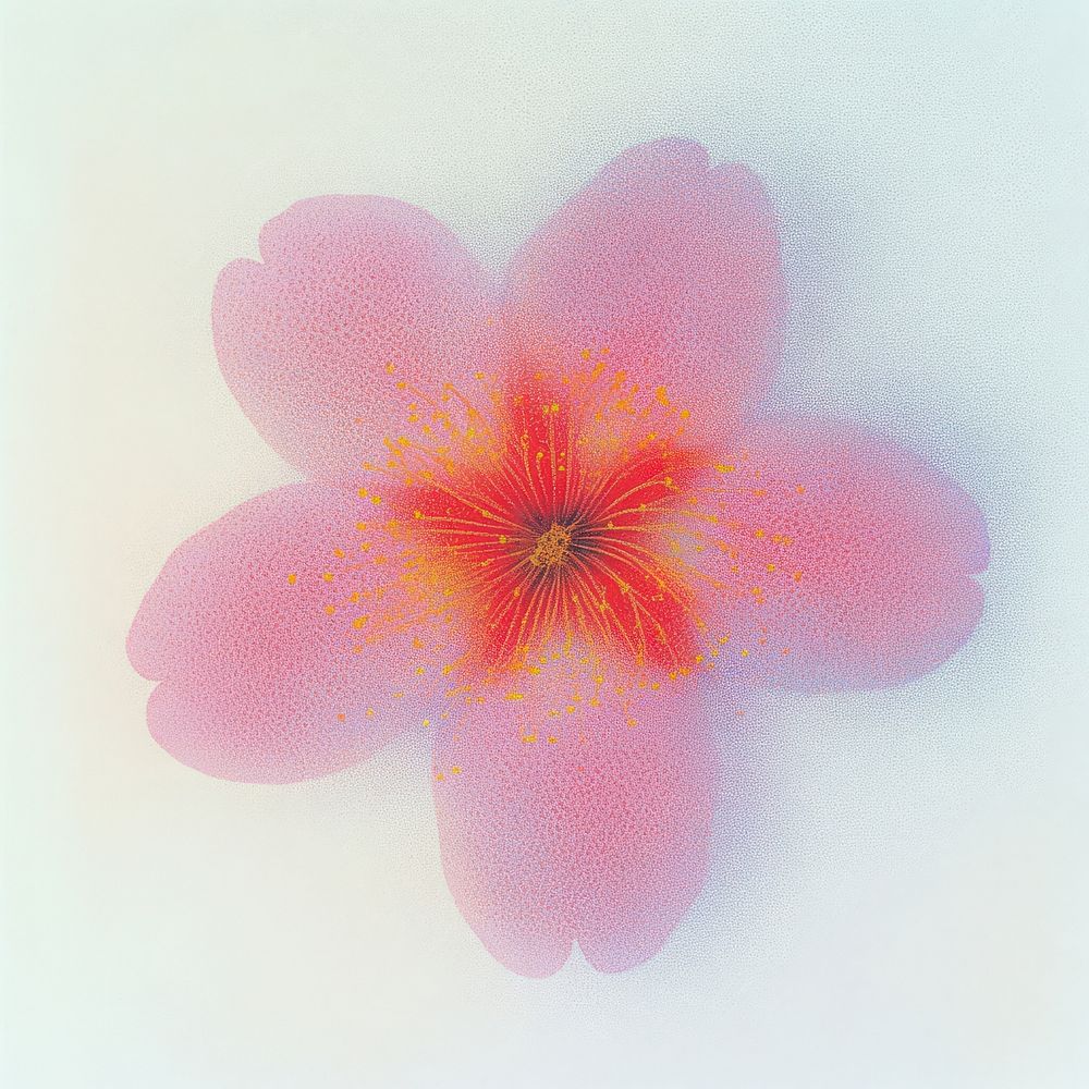 pink sakura flower illustration nature | Free Photo Illustration - rawpixel