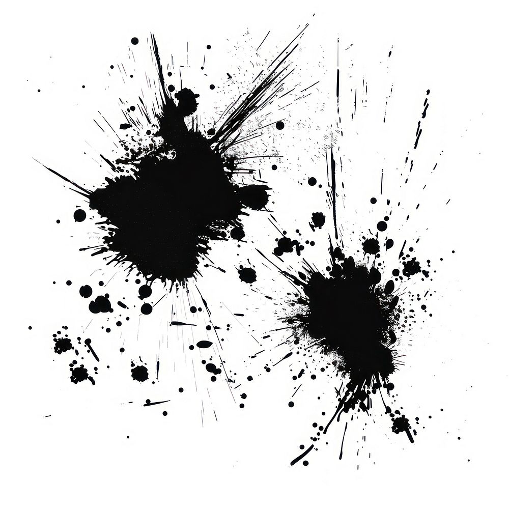 Simple real ink splatter black | Free Photo Illustration - rawpixel