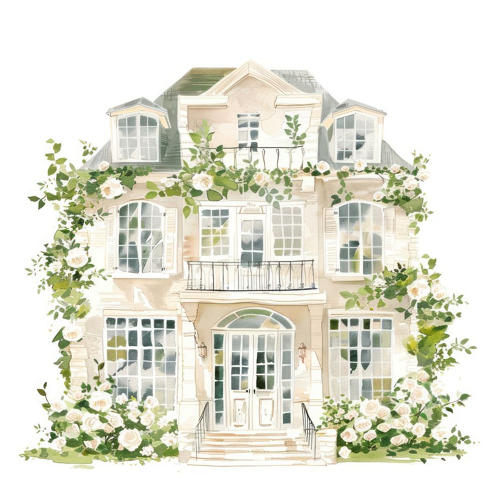 Classic house building art architecture | Free Photo Illustration ...