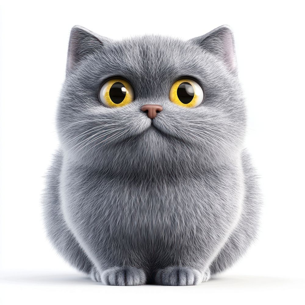 British Shorthair cat illustration cartoon. | Free Photo Illustration ...