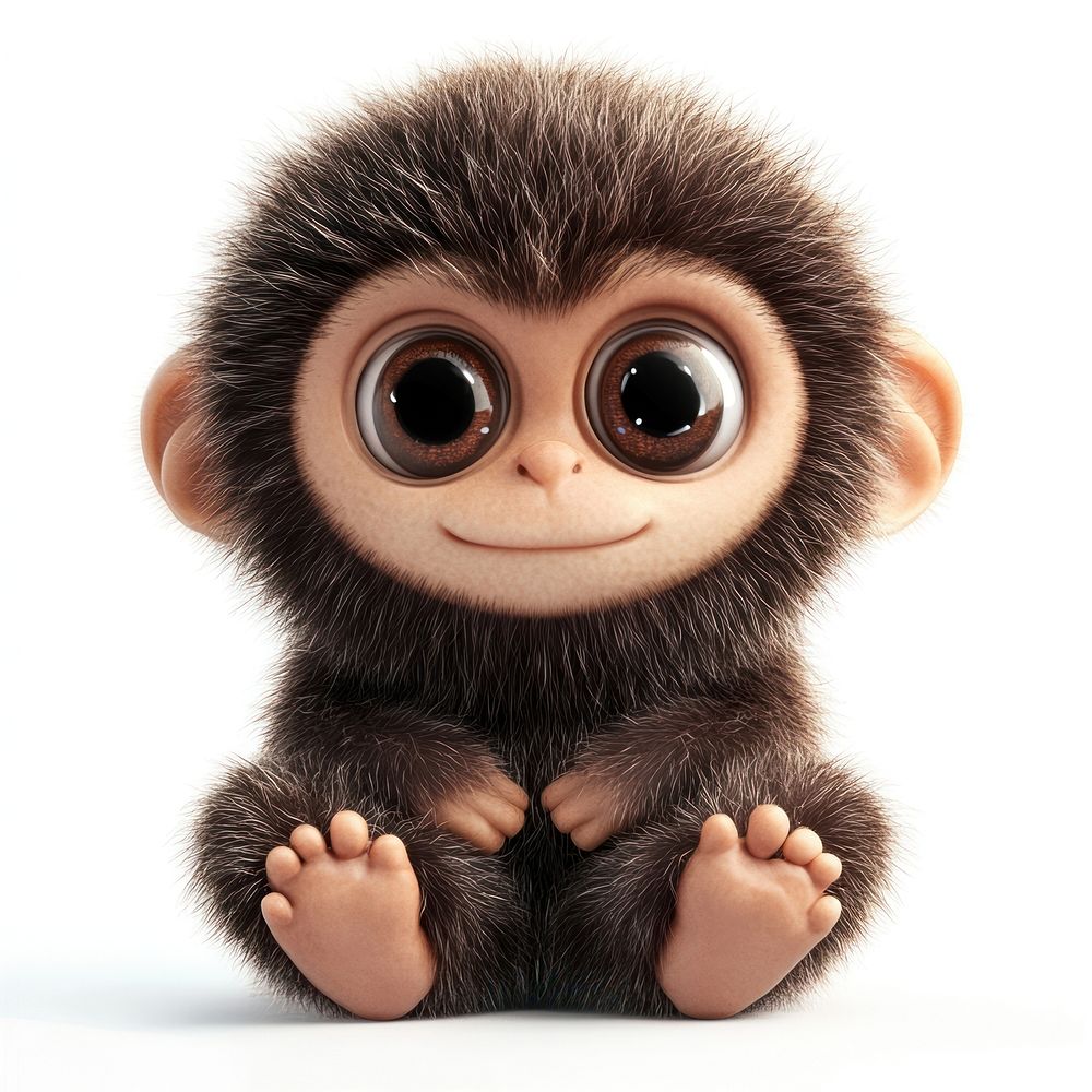Monkey illustration creature cartoon. | Free Photo Illustration - rawpixel