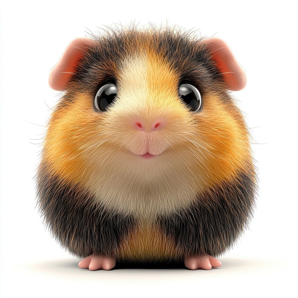 Persian Guinea Pig illustration cartoon | Free Photo Illustration ...
