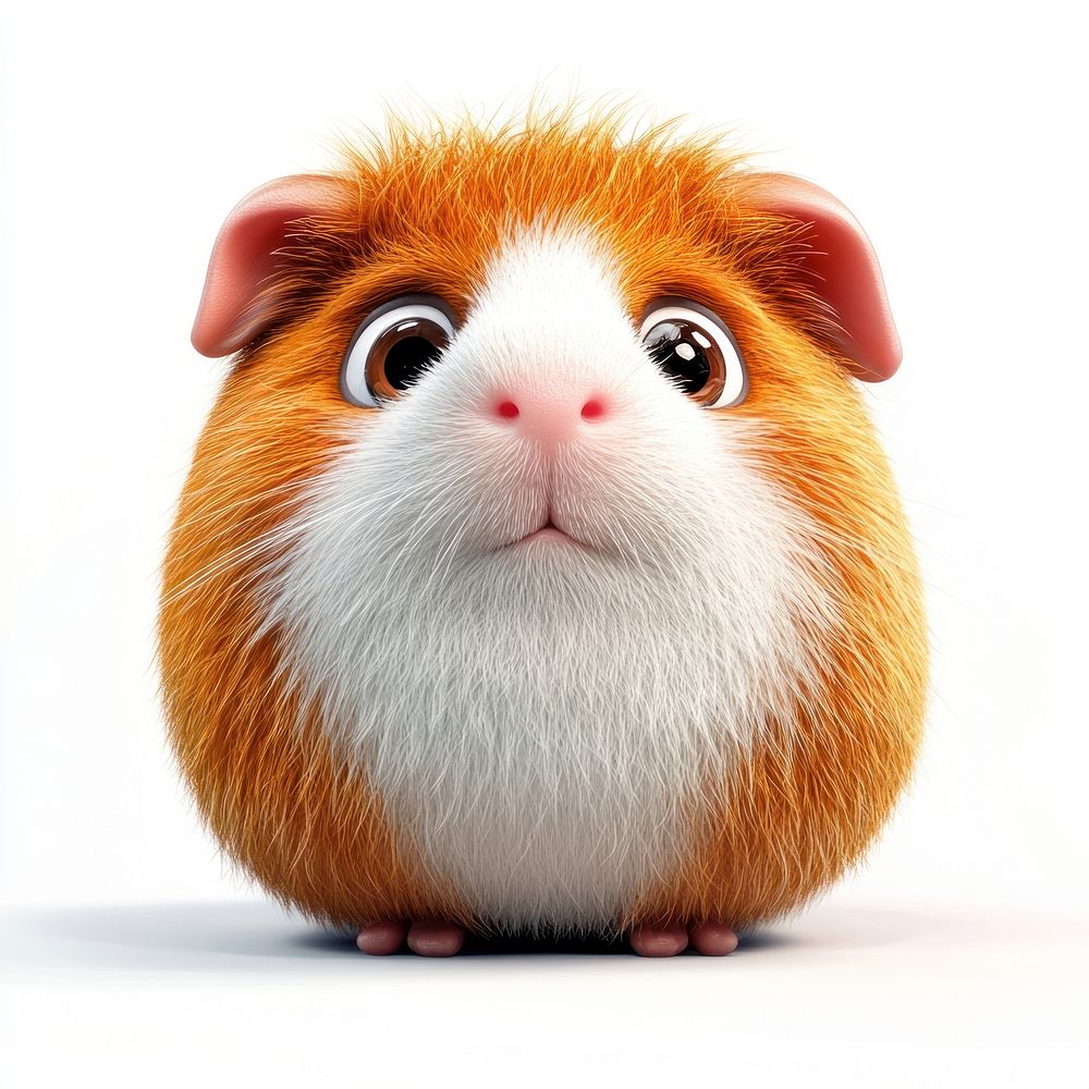 Persian Guinea Pig illustration animal | Free Photo Illustration - rawpixel