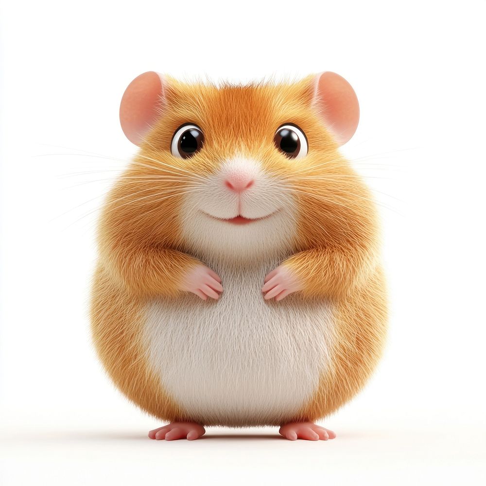 Syrian hamster illustration cartoon. | Free Photo Illustration - rawpixel