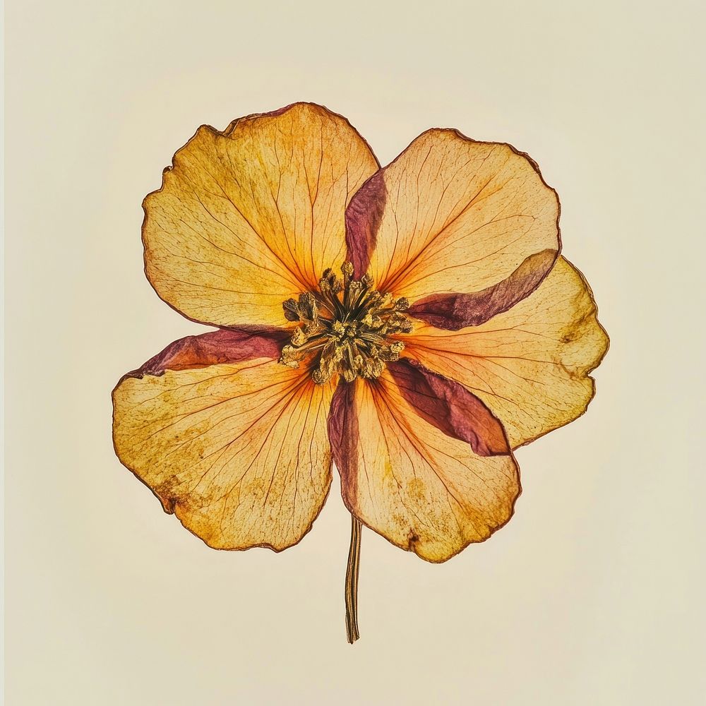 Cosmos flower dried illustration. | Free Photo - rawpixel