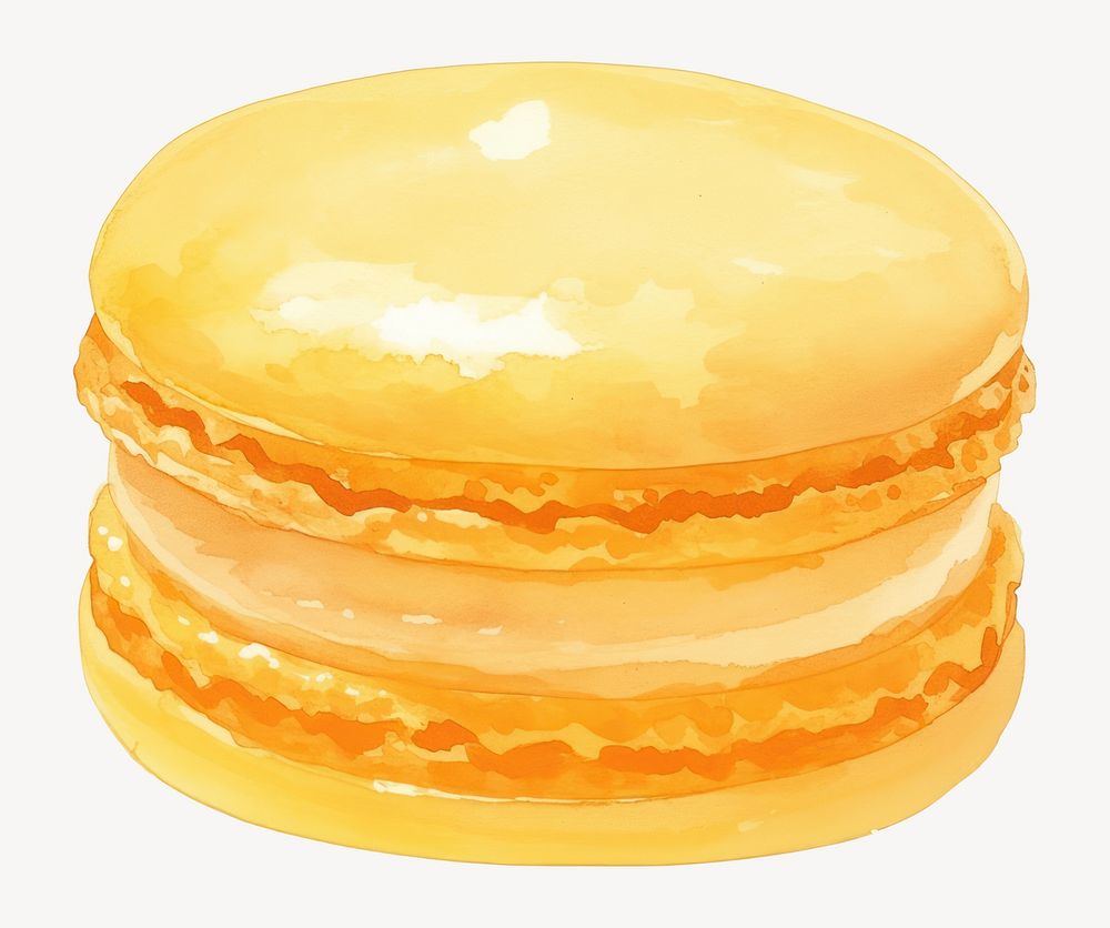 Light yellow Macaron illustration watercolor | Free Vector - rawpixel