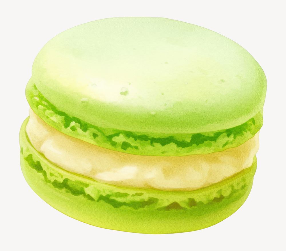 Light green Macaron macarons illustration | Free Vector - rawpixel