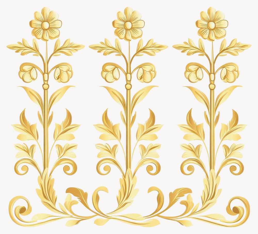 Gold decorative ancient Greek border | Free Vector Illustration - rawpixel