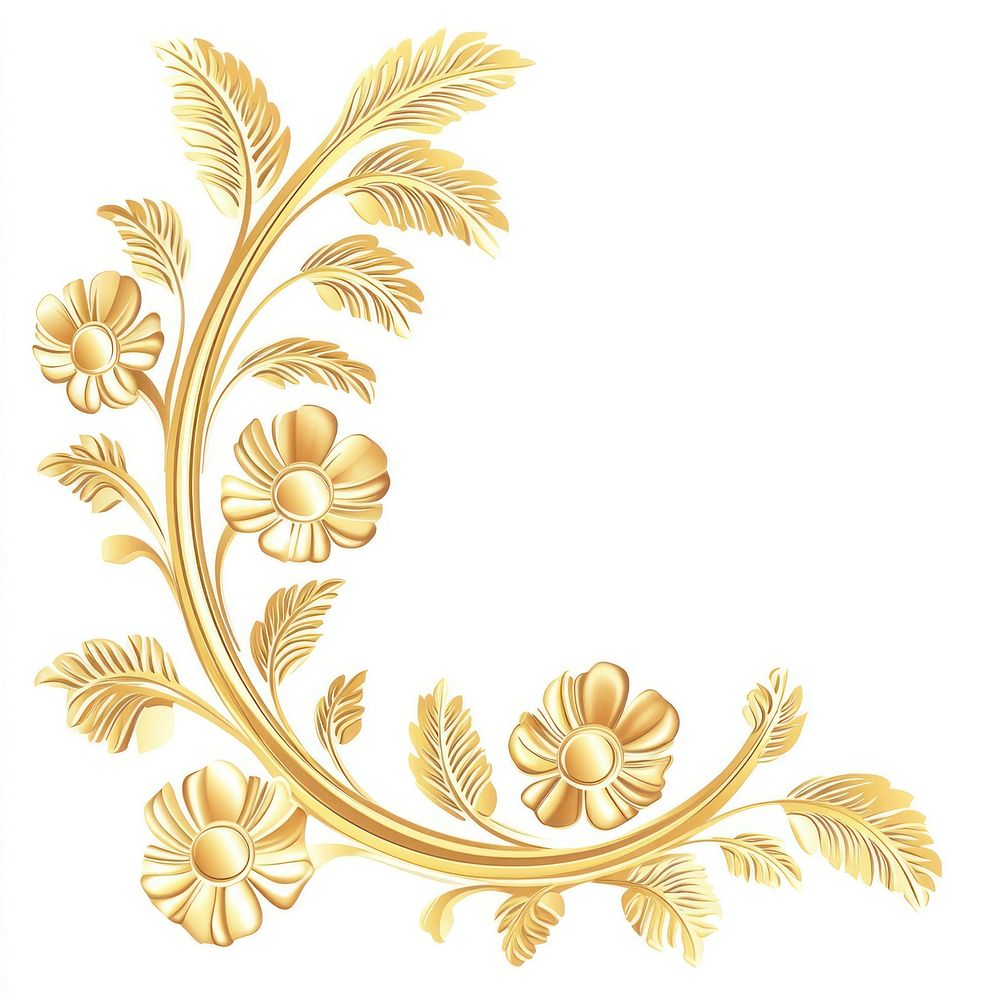 Gold decorative ancient Greek corner | Free Photo Illustration - rawpixel