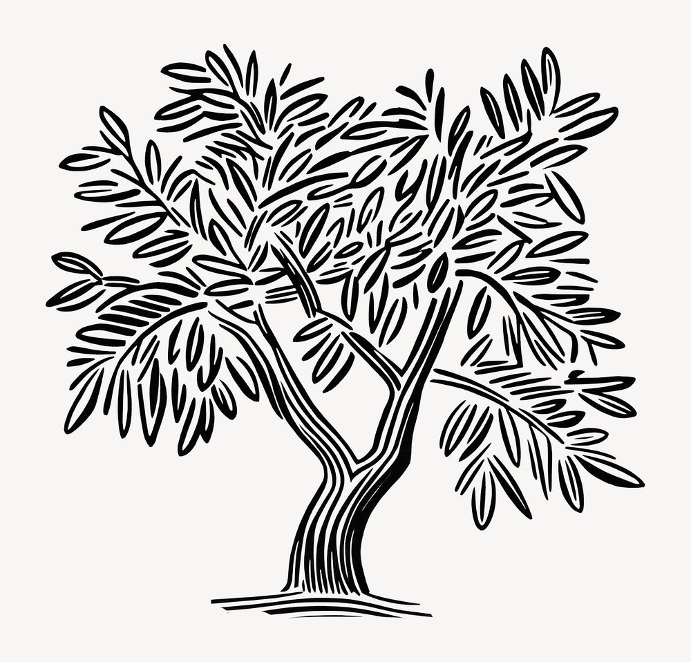 Olive tree drawing art sketch | Free Vector - rawpixel