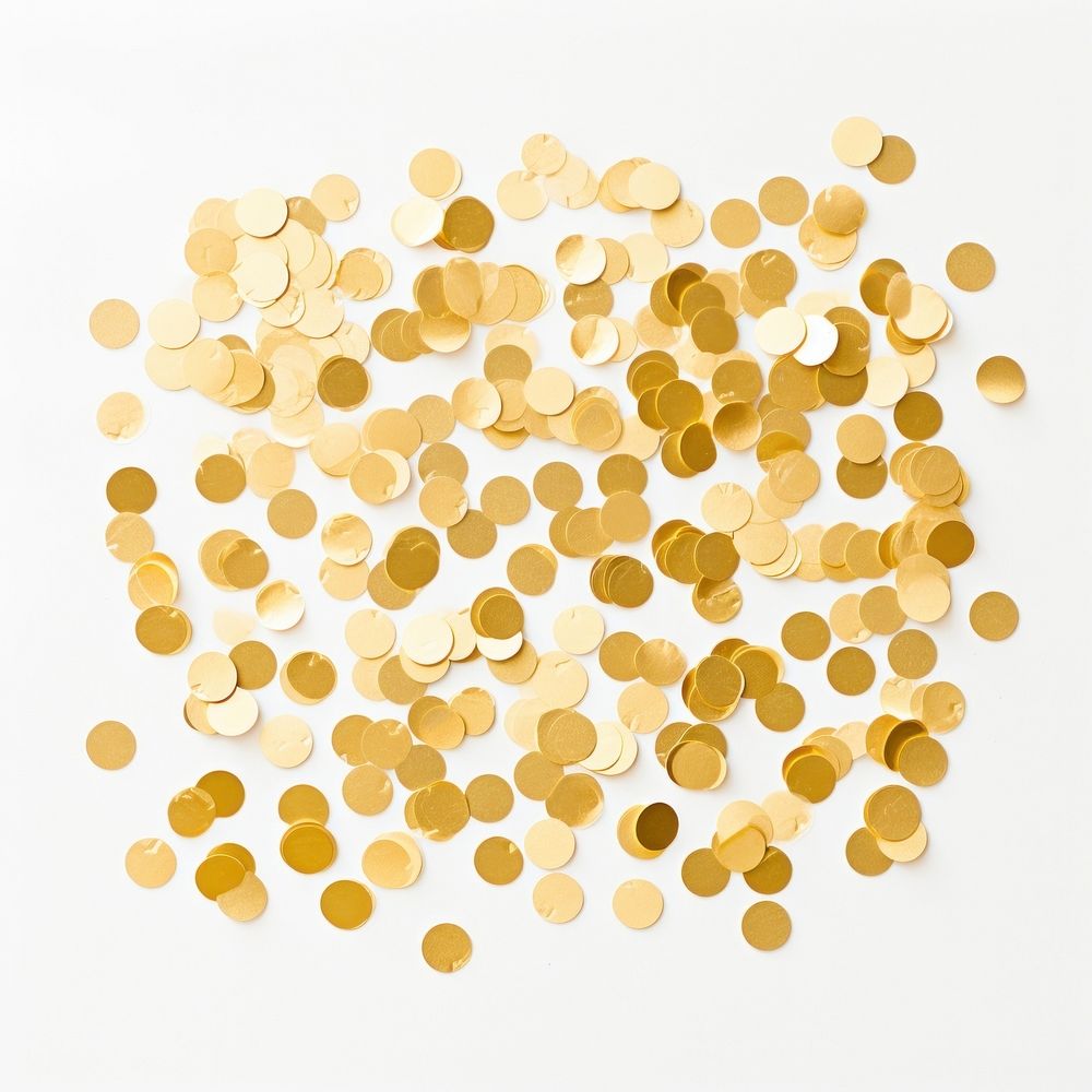 Gold foil circle confetti embellishments | Free Photo - rawpixel