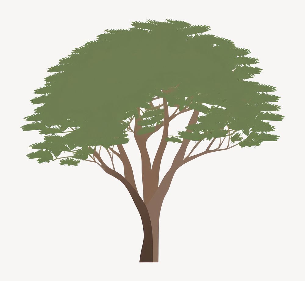 Acacia tree illustration art illustrated | Free Vector - rawpixel