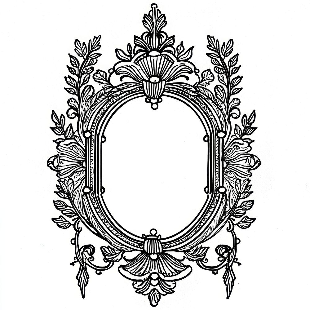 Baroque wedding Frame pattern frame | Free Photo Illustration - rawpixel