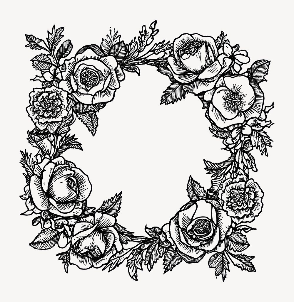 Rectangle shape Frame art black | Free Vector - rawpixel