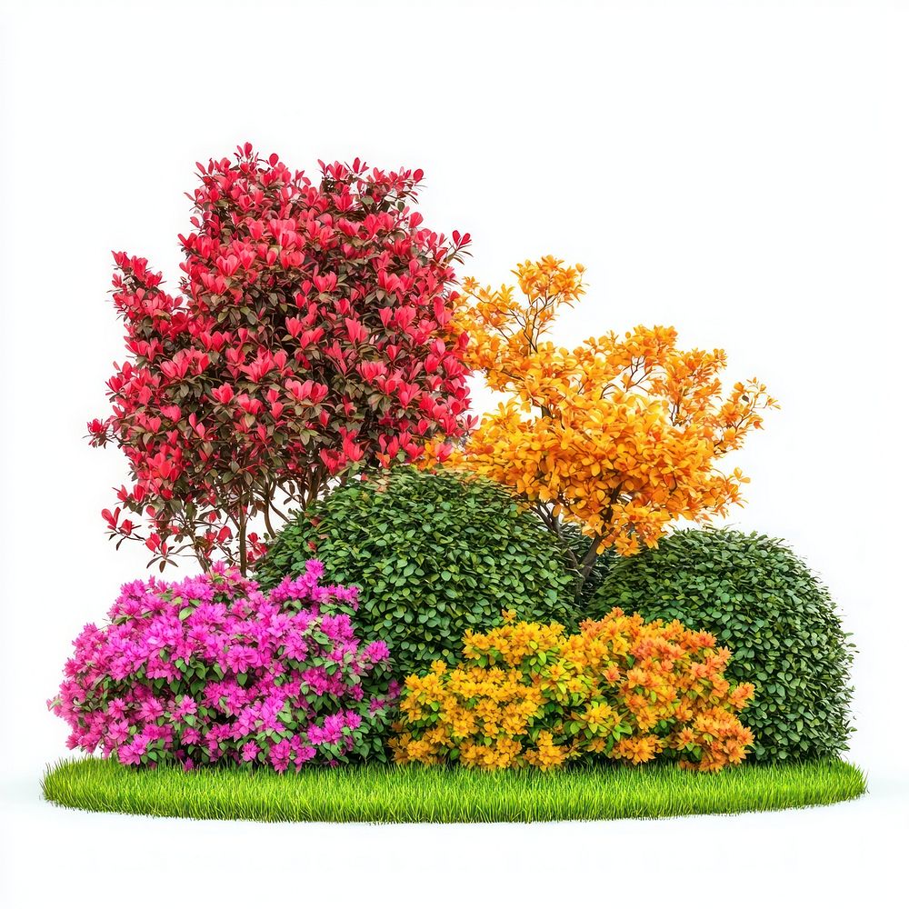 Flower bushes hedges outdoors colorful | Free Photo - rawpixel