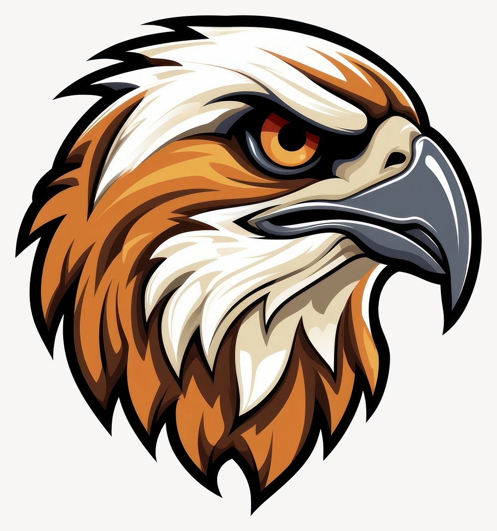 Hawk face retro logo illustration | Free Vector - rawpixel