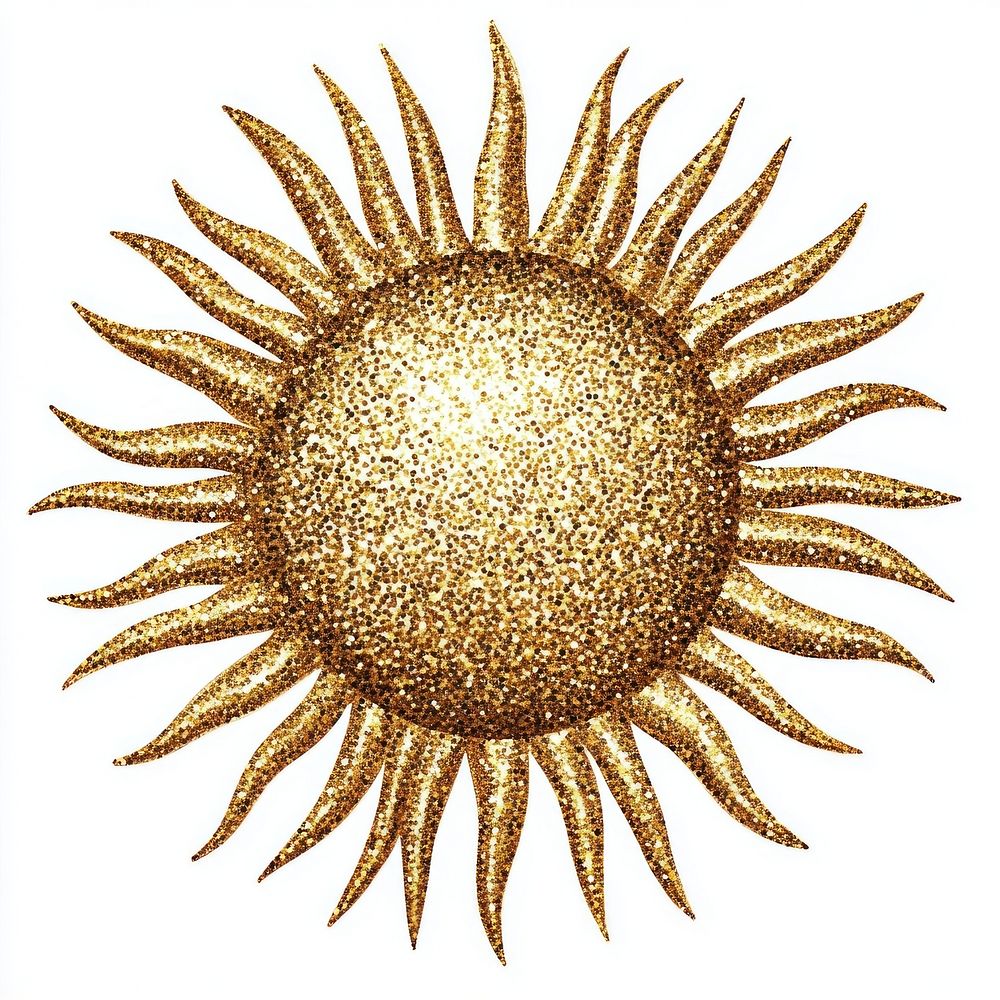 Gold glitter sun art invertebrate | Free Photo Illustration - rawpixel