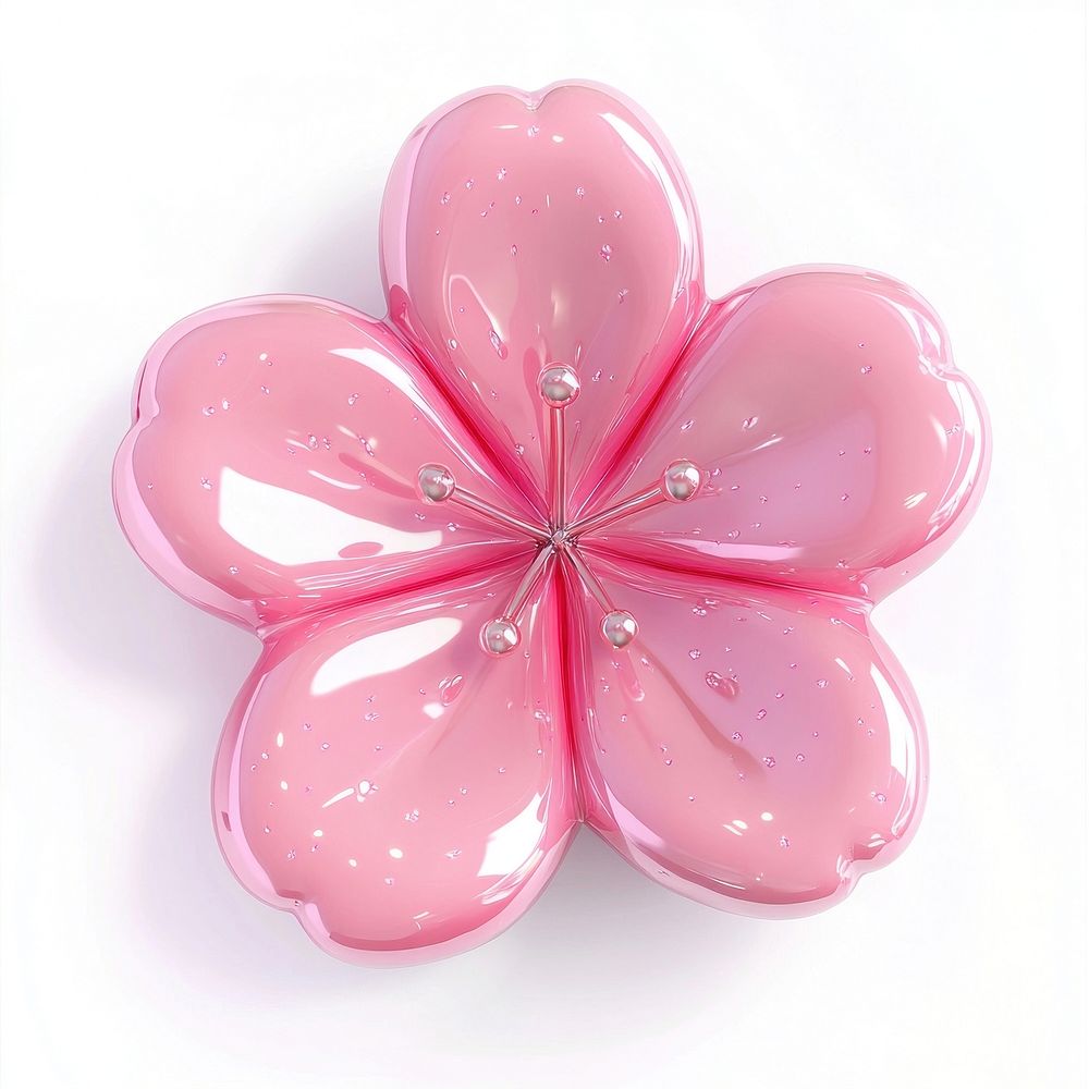 Sakura flower illustration blossom glossy. | Free Photo Illustration ...