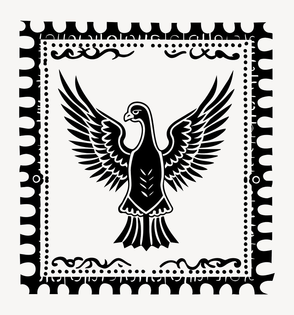 Illustration postage retro stamp vector | Free Vector - rawpixel