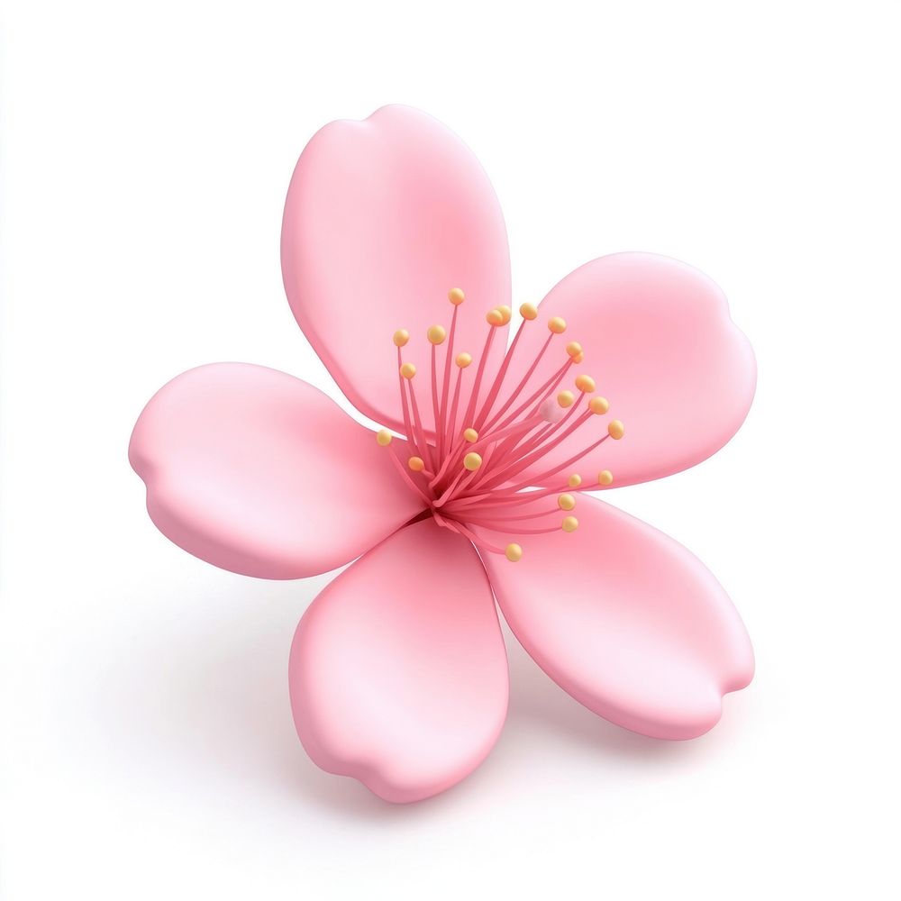 Chubby cherry blossom flower illustration | Free Photo Illustration ...