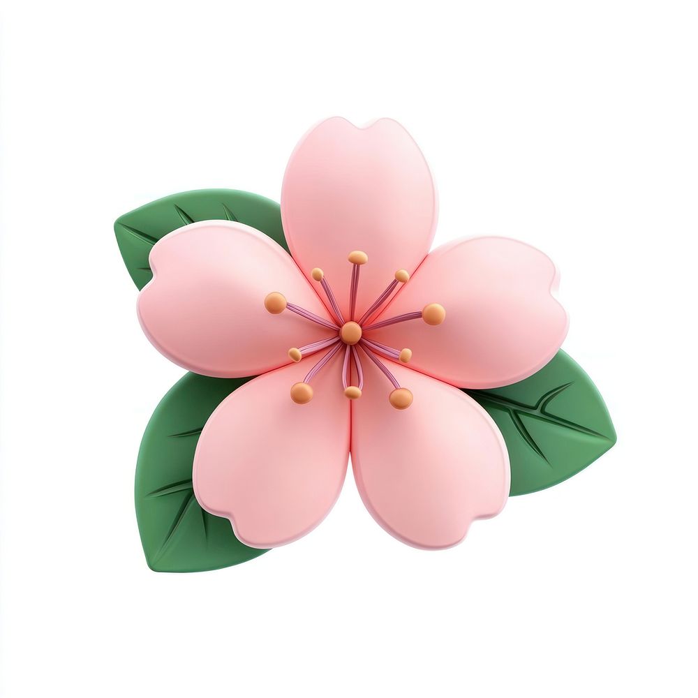 Chubby cherry blossom flower illustration | Free Photo Illustration ...