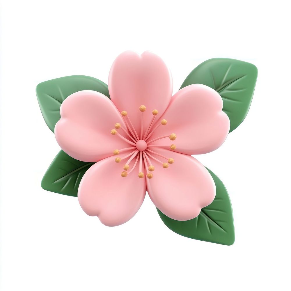 Chubby cherry blossom flower illustration | Free Photo Illustration ...