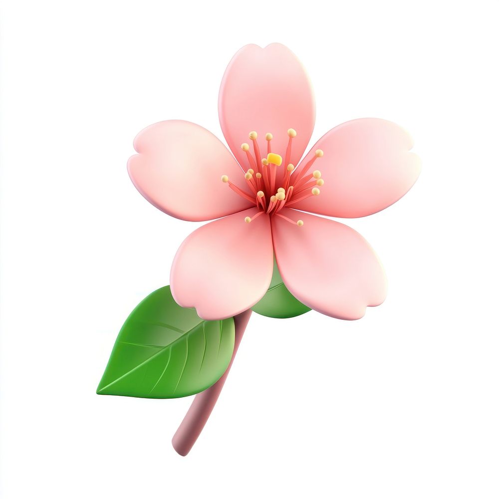 Chubby cherry blossom flower illustration | Free Photo Illustration ...