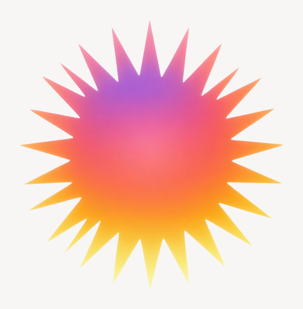 Explosion shape illustration gradient art | Free Vector - rawpixel