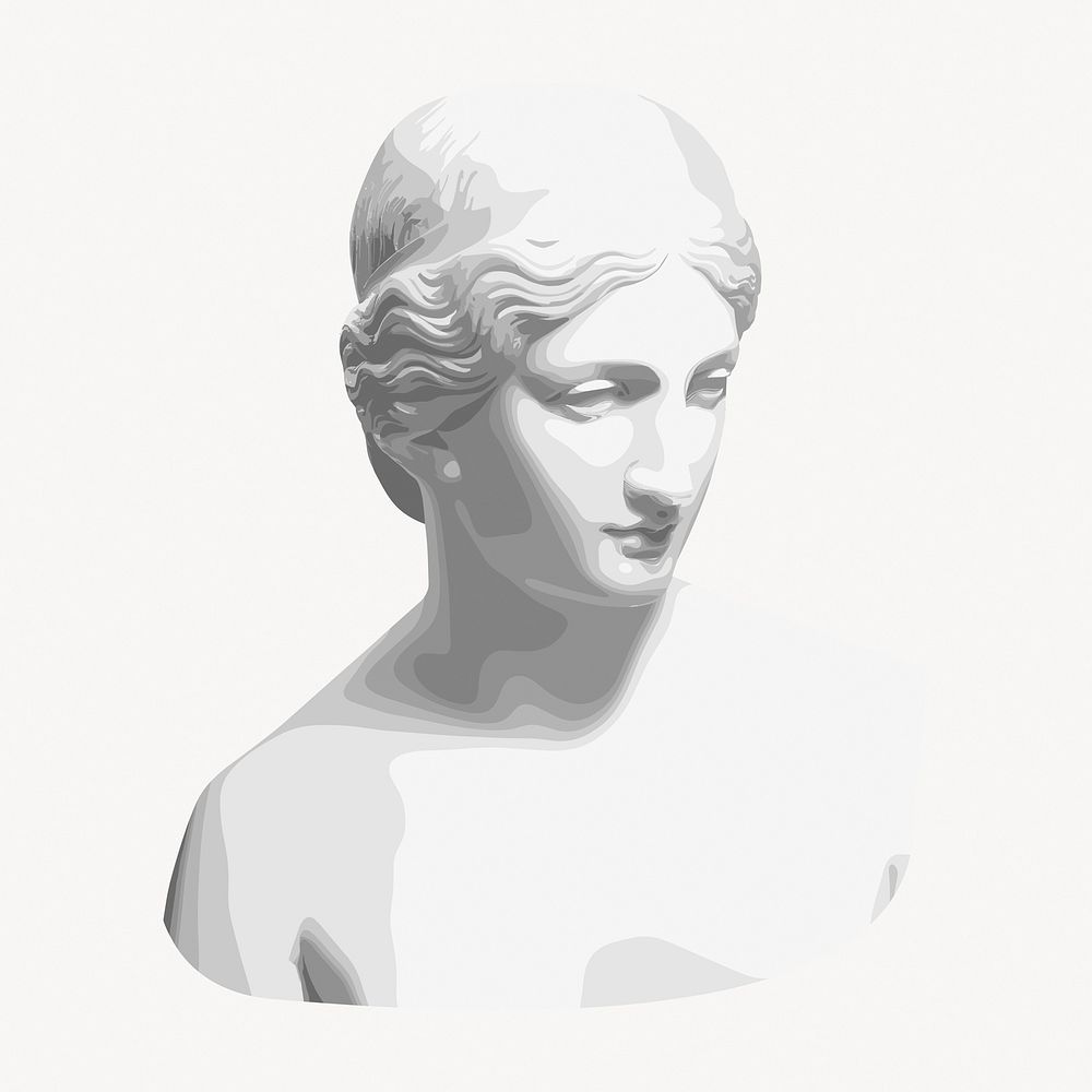 Greek Goddess sculpture vintage illustration | Free Vector - rawpixel
