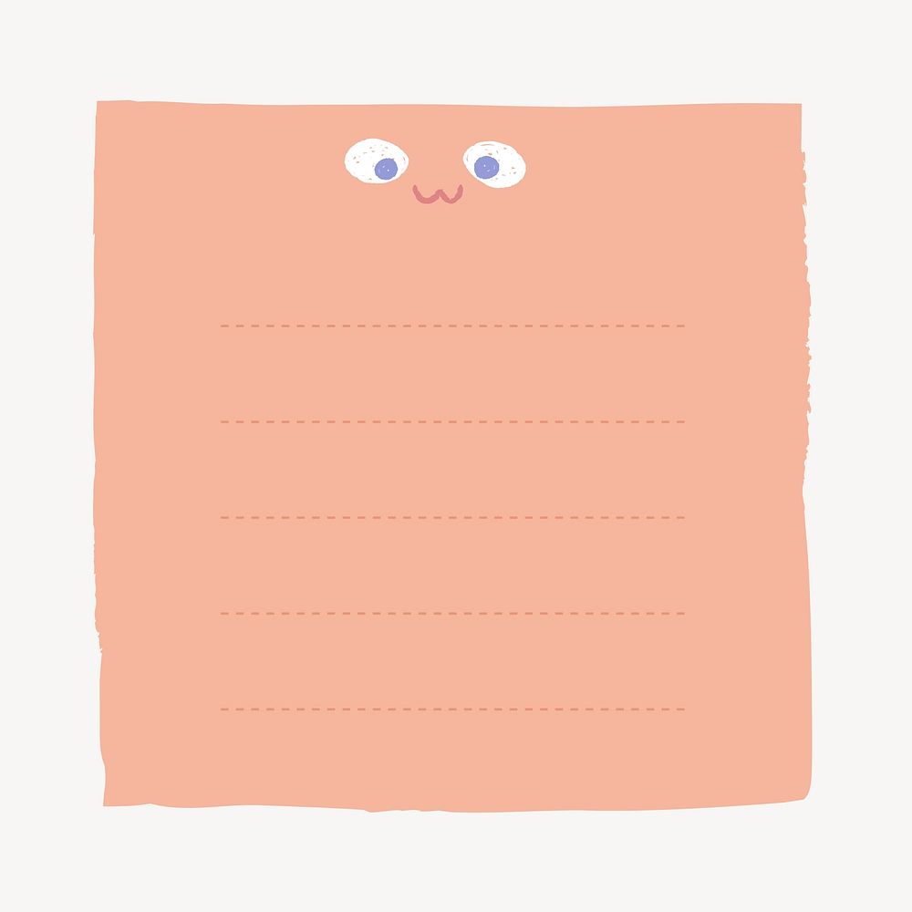 Cute notepad with face | Premium Photo Illustration - rawpixel
