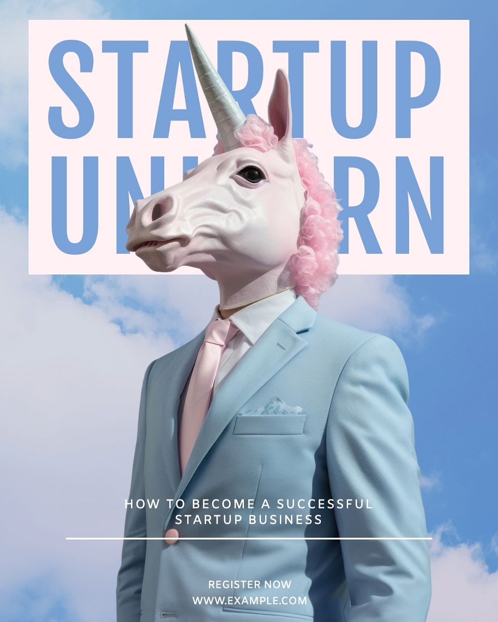 Startup unicorn, Instagram post template | Free Photo - rawpixel