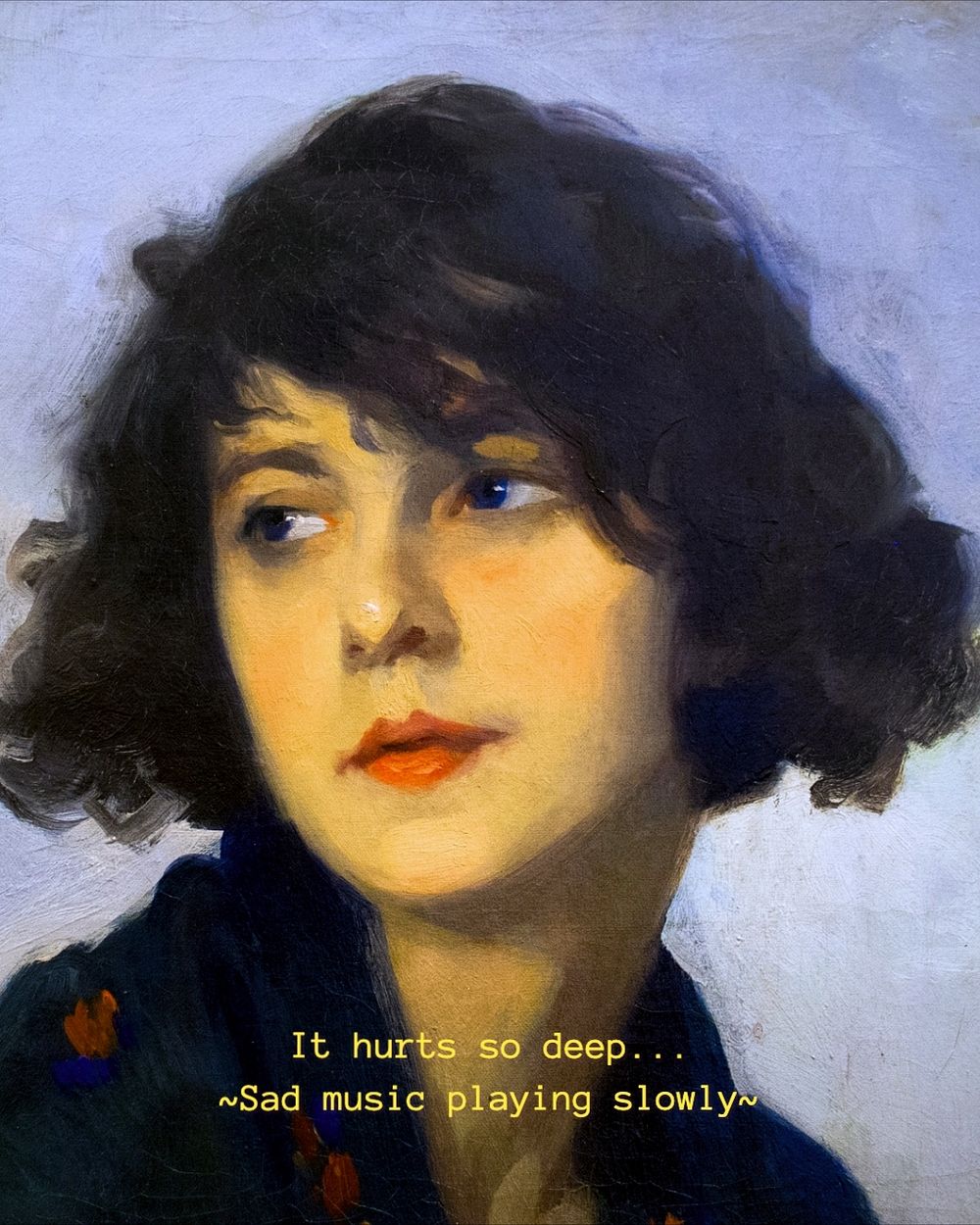 Sad quote Instagram post template | Free Photo - rawpixel