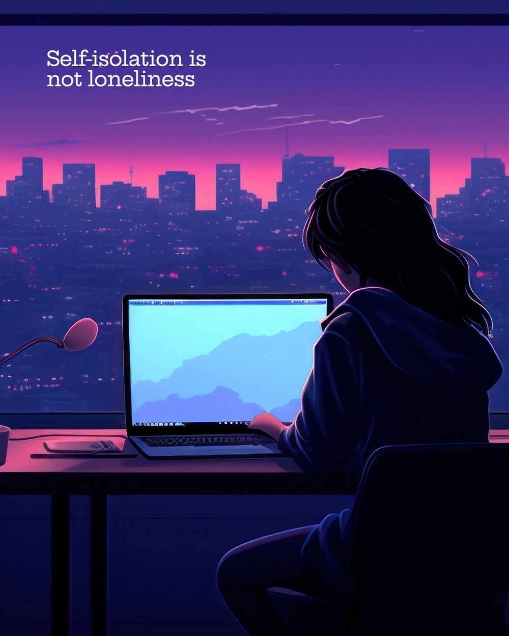 Loneliness quote, Instagram post template | Free Photo - rawpixel