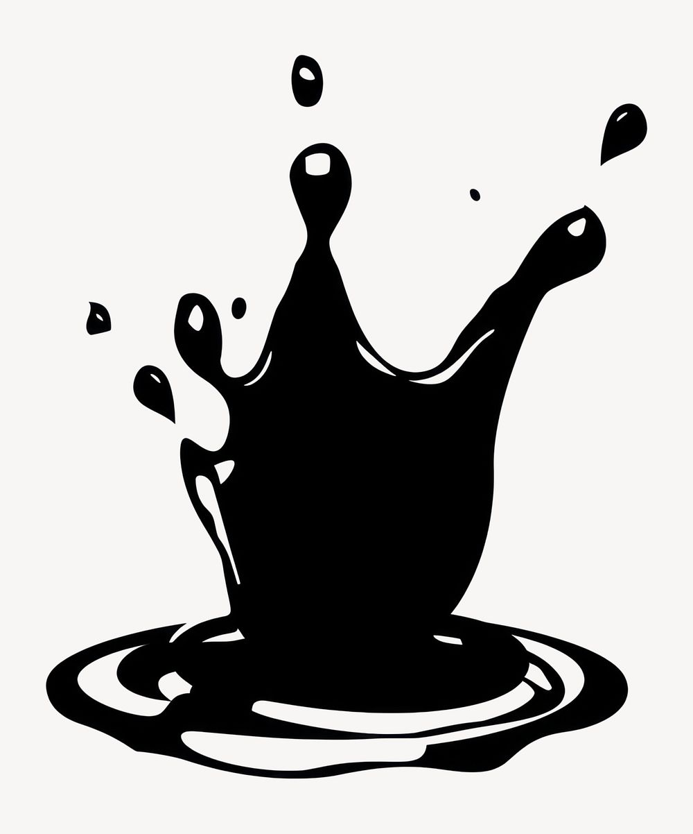 Liquid cartoon simple shape illustration | Free Vector - rawpixel