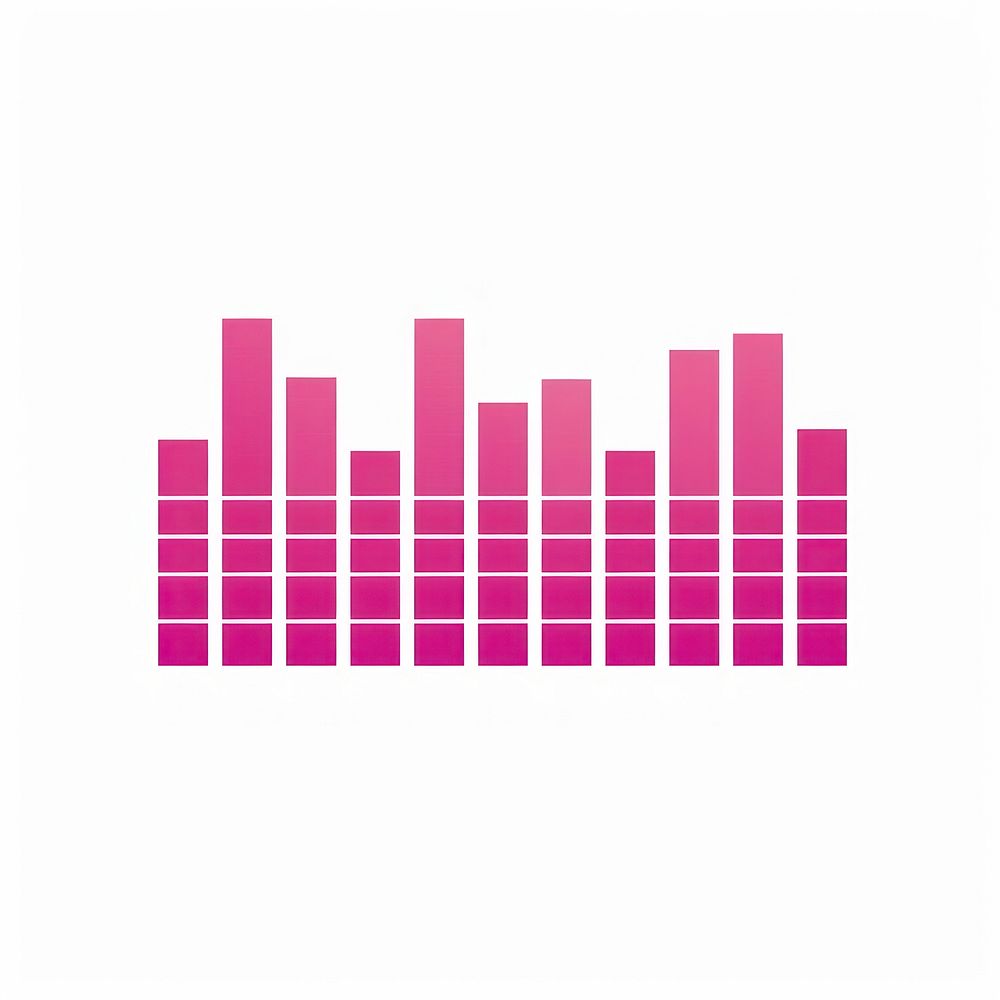 Pink music equalizer bars graphic | Free Photo Illustration - rawpixel