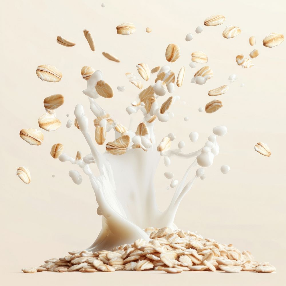 Oats milk splash dairy. | Free Photo - rawpixel