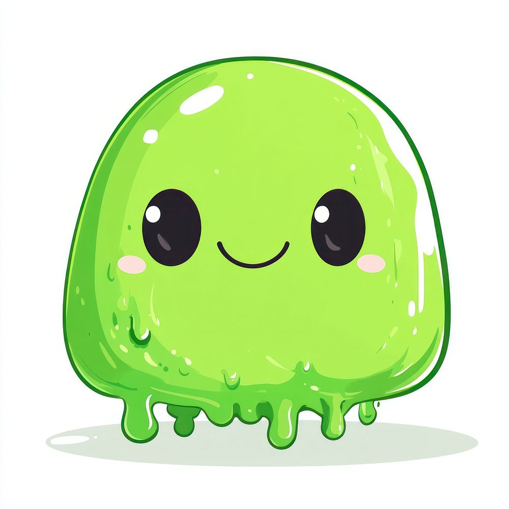 Green slime cartoon design illustration. | Free Photo Illustration ...