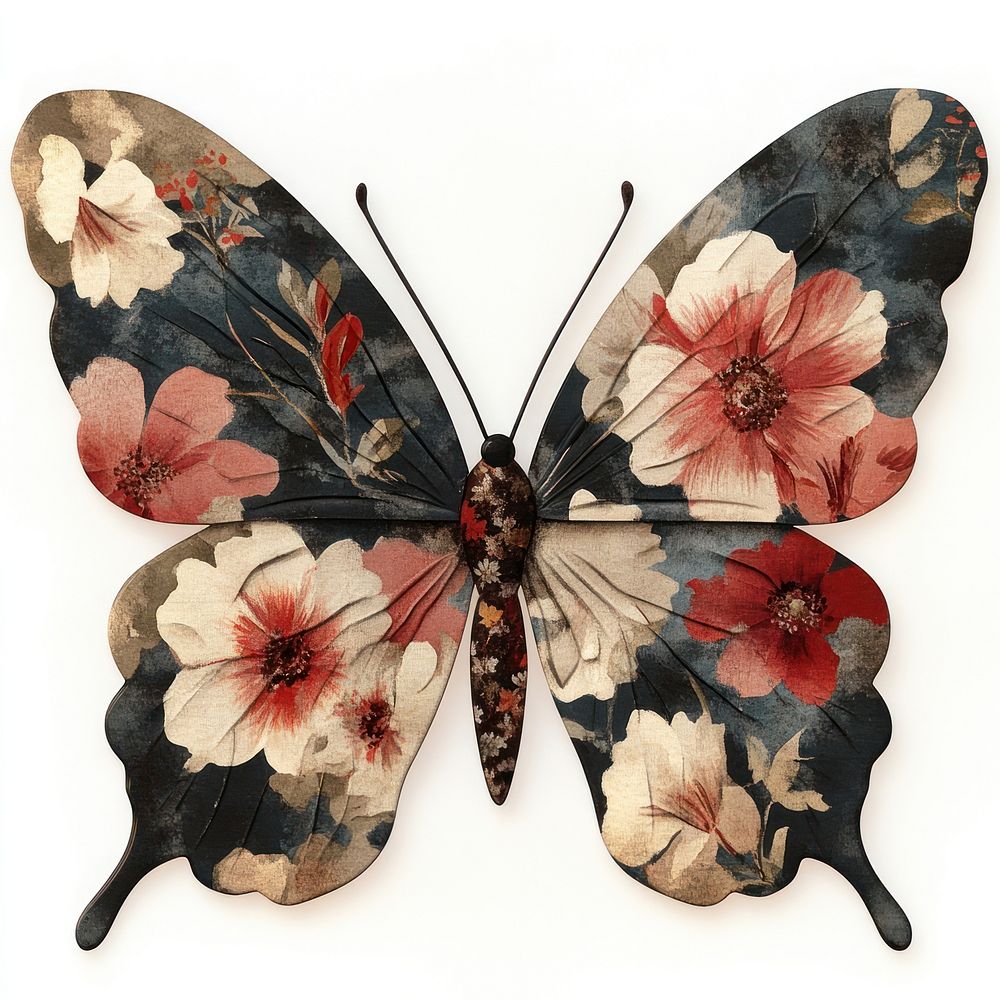Cottagecore floral butterfly art nature-inspired | Free Photo ...