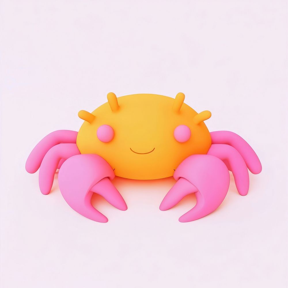 Crab cute invertebrate illustration | Free Photo Illustration - rawpixel