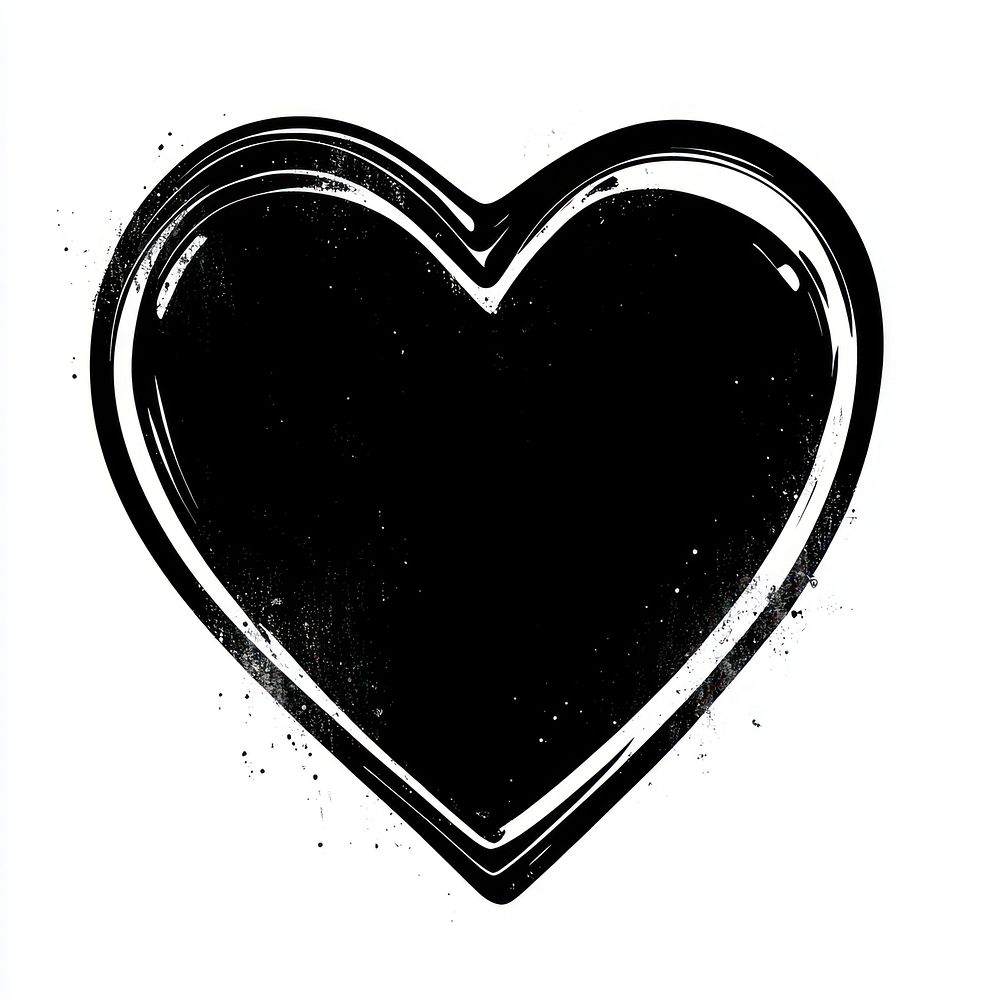 Black heart illustration artistic design. | Free Photo Illustration ...