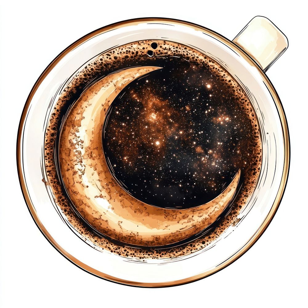 Galaxy coffee illustration beverage cup. | Free Photo Illustration ...