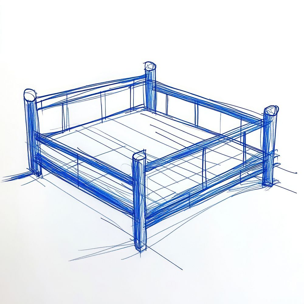 Outline Bed frame drawing furniture | Free Photo Illustration - rawpixel
