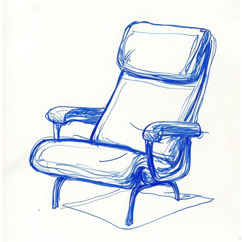 Outline Recliner drawing furniture armchair. | Free Photo Illustration ...